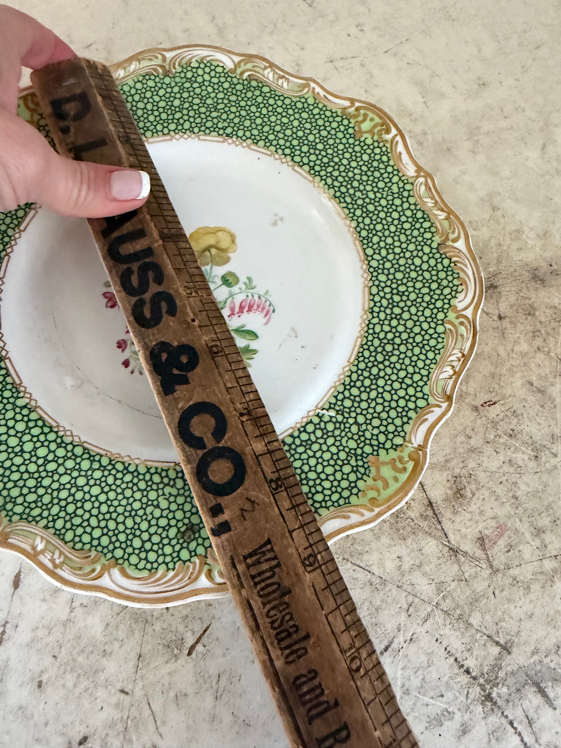 1833-1847 COPELAND GARRETT LATE SPODE # 5743 PLATE - has been repaired ...