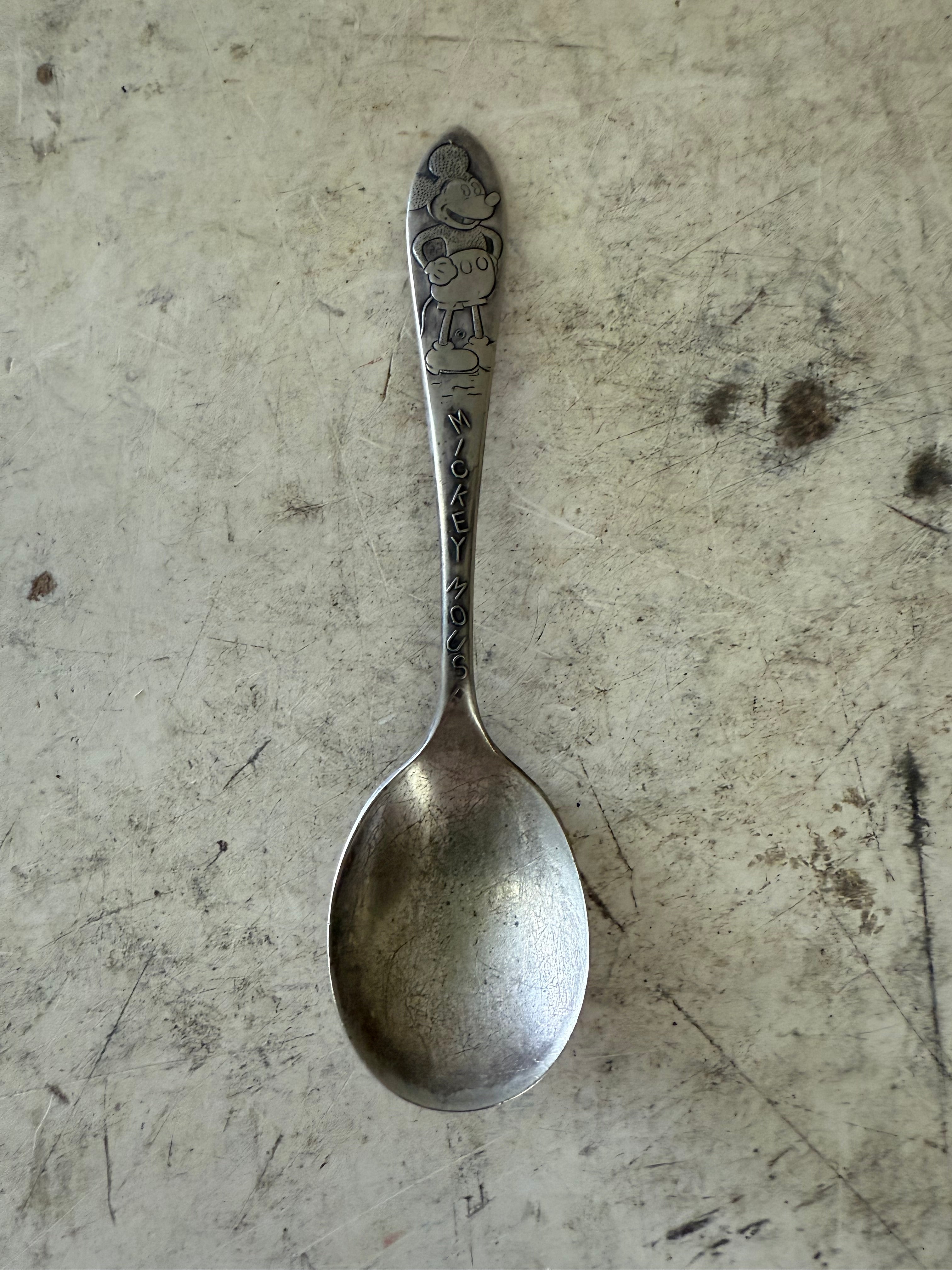 Vintage Child Spoon Disney Mickey Mouse Branford Silver Plate – Jami ...