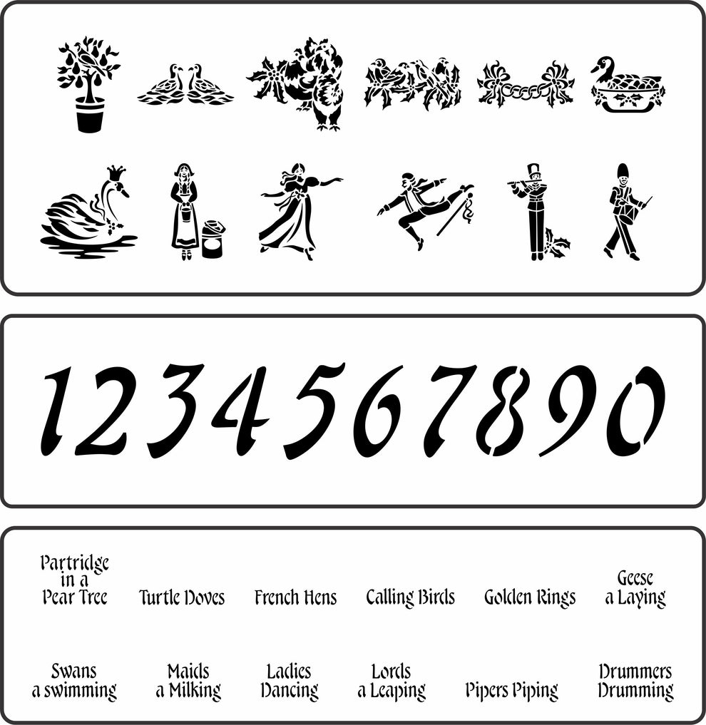 12 Days of Christmas Mini Set | JRV Stencils – Jami Ray Vintage