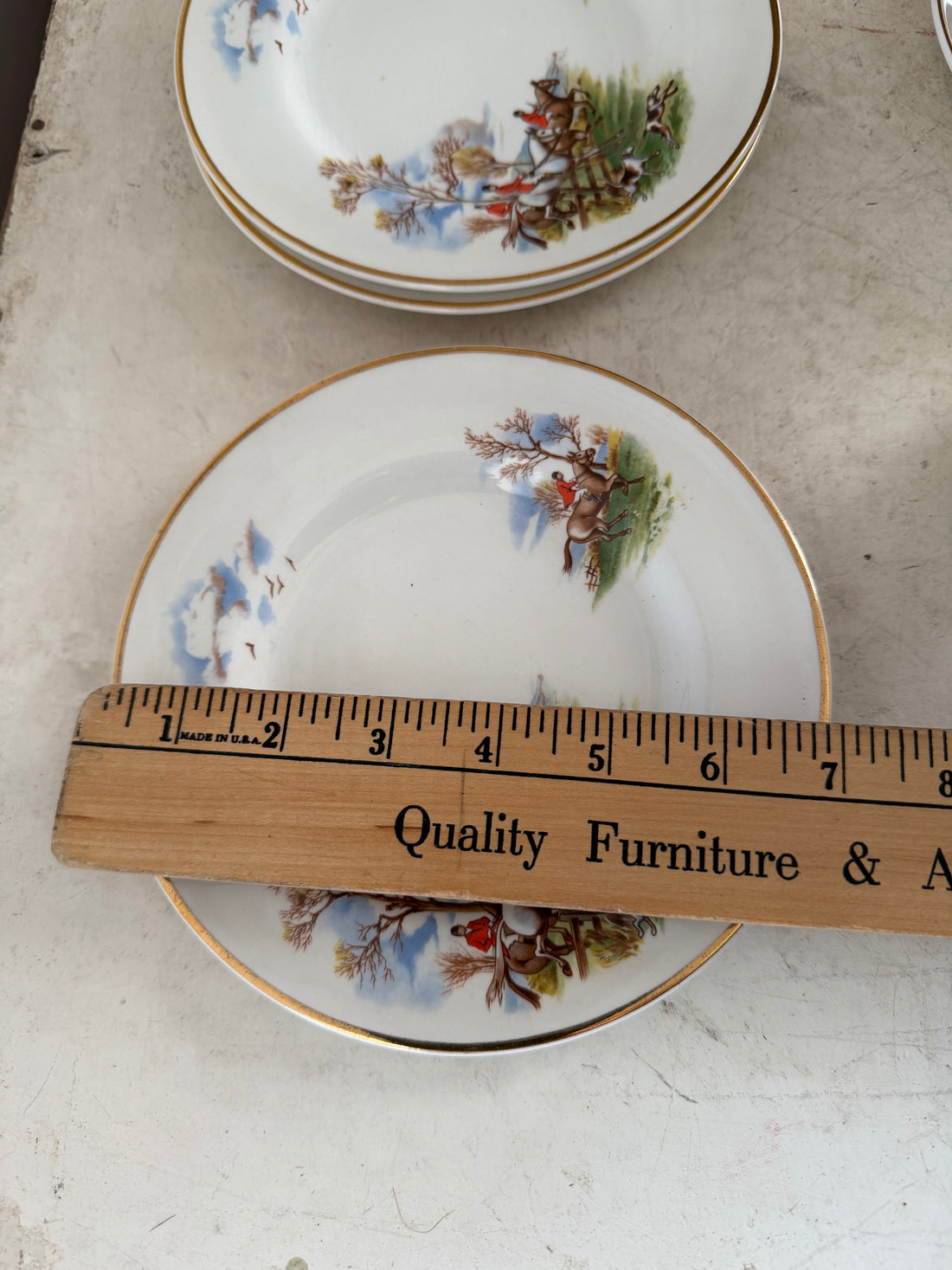 TALLY HO Made in Arklow Ireland Fox Hunt dessert plate sold individual ...