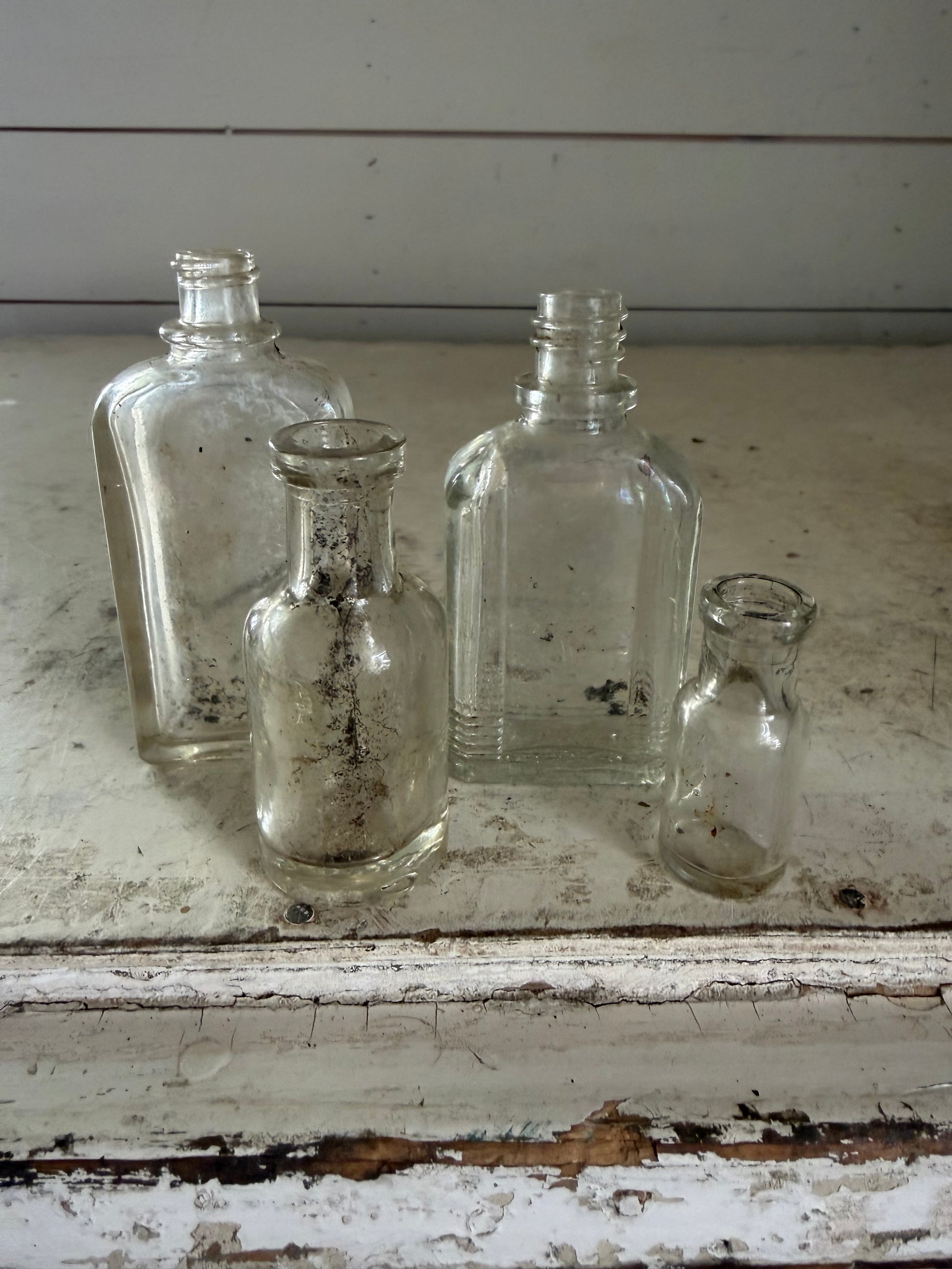 Set up for small antique bottles – Jami Ray Vintage