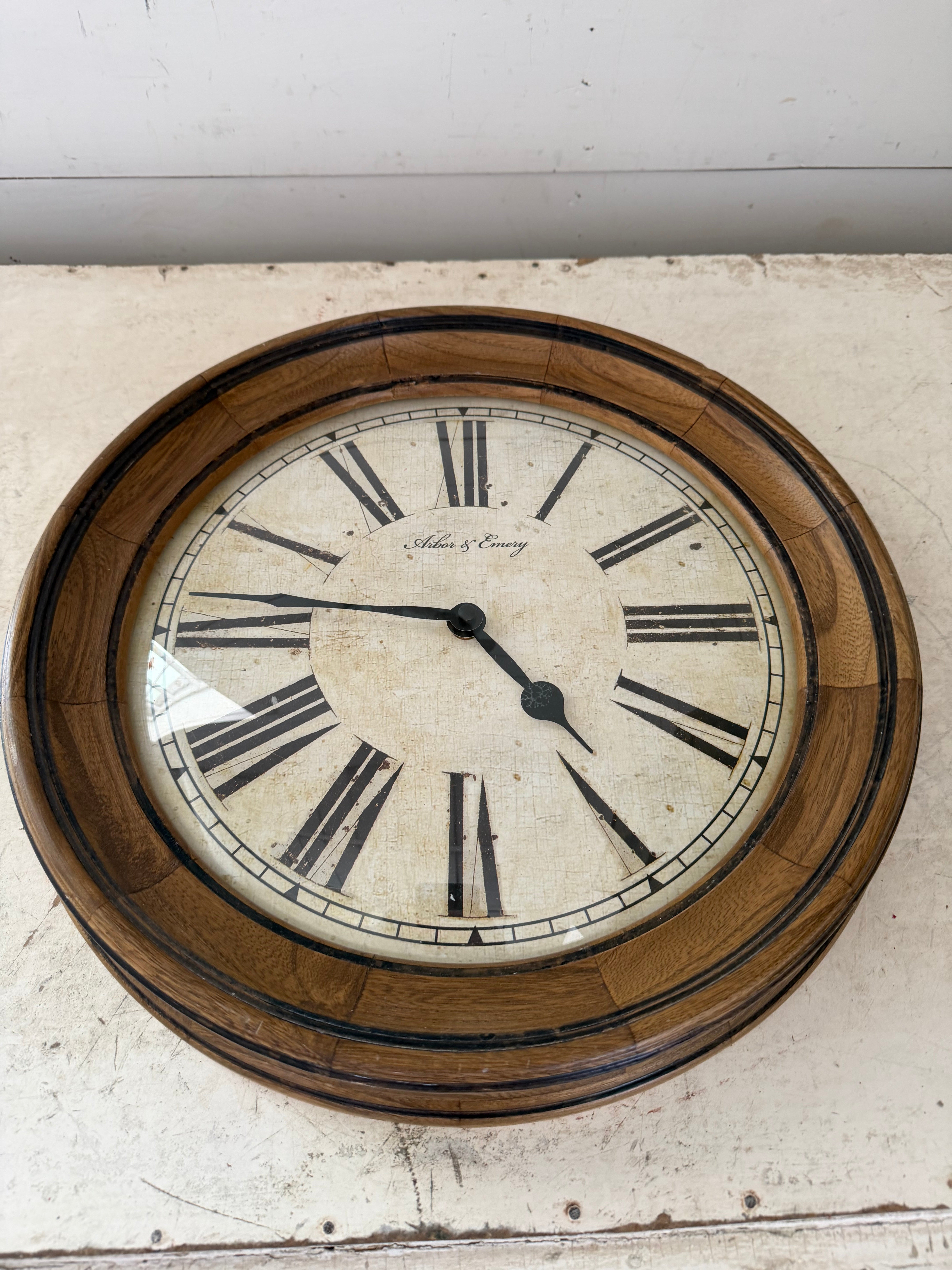 Arbor & Emery vintage-style wall clock with domed glass face – Jami Ray ...