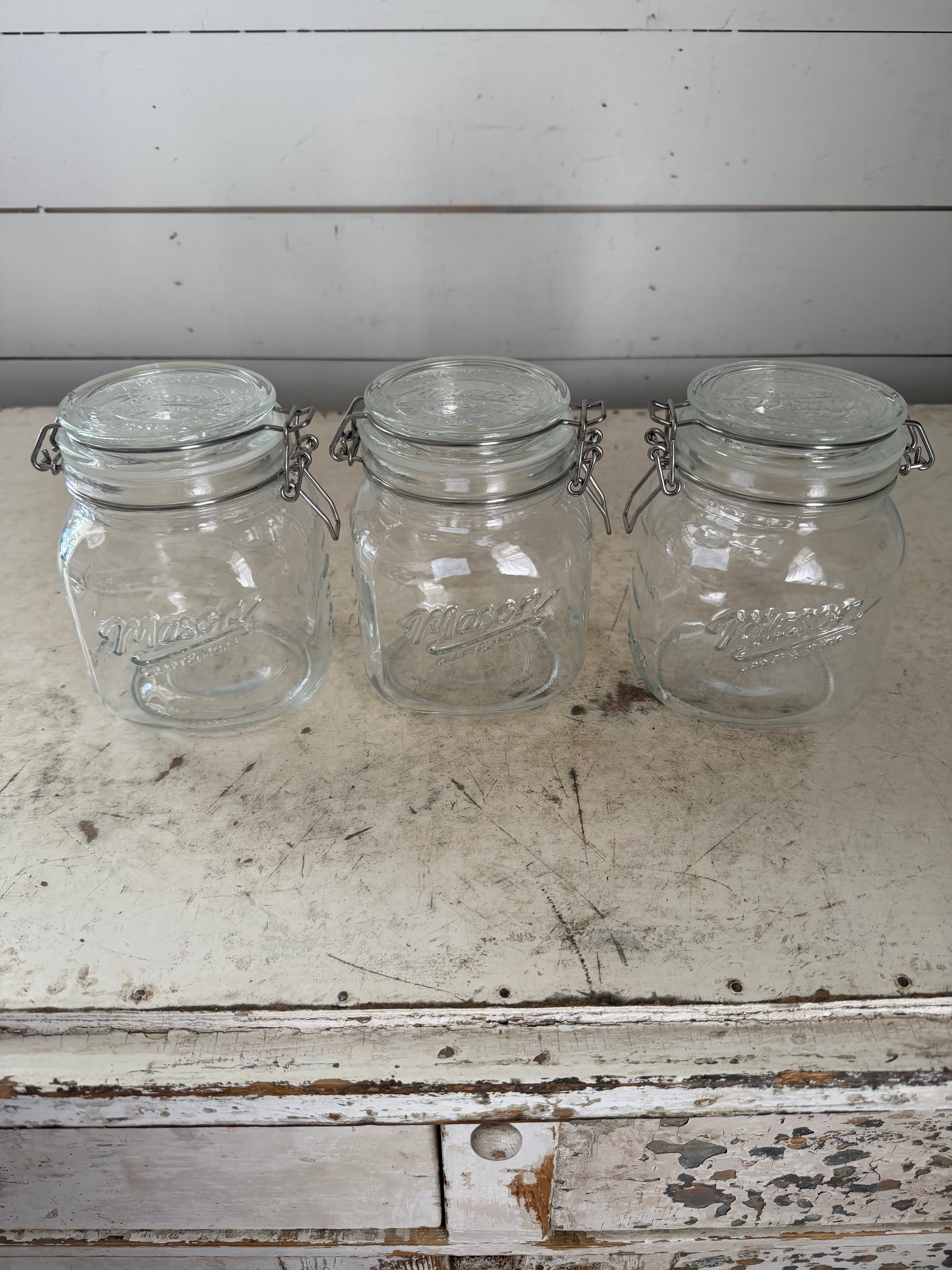Mason Craft & More Clear Glass Clamp Jar - Sold Individually – Jami Ray ...