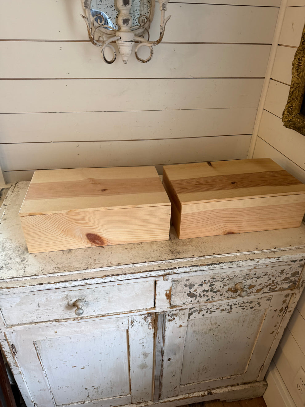 15-1/2” Pine boxes will get makeover - Sold Individual – Jami Ray Vintage