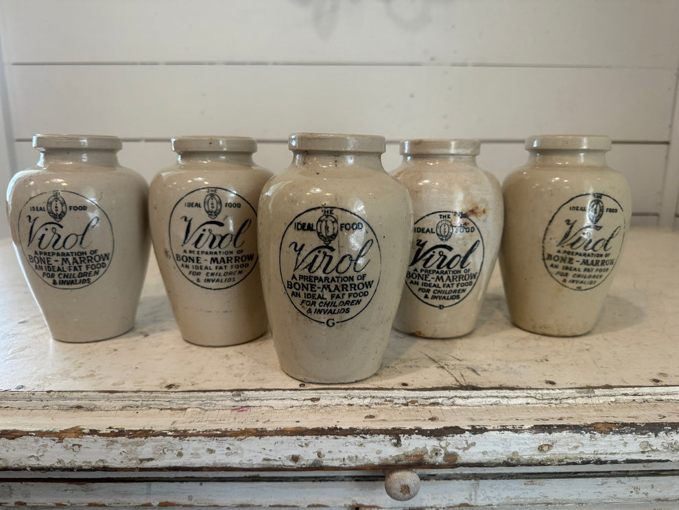 Large Antique Virol Bone Marrow Ironstone Jar Antique Ironstone advert ...