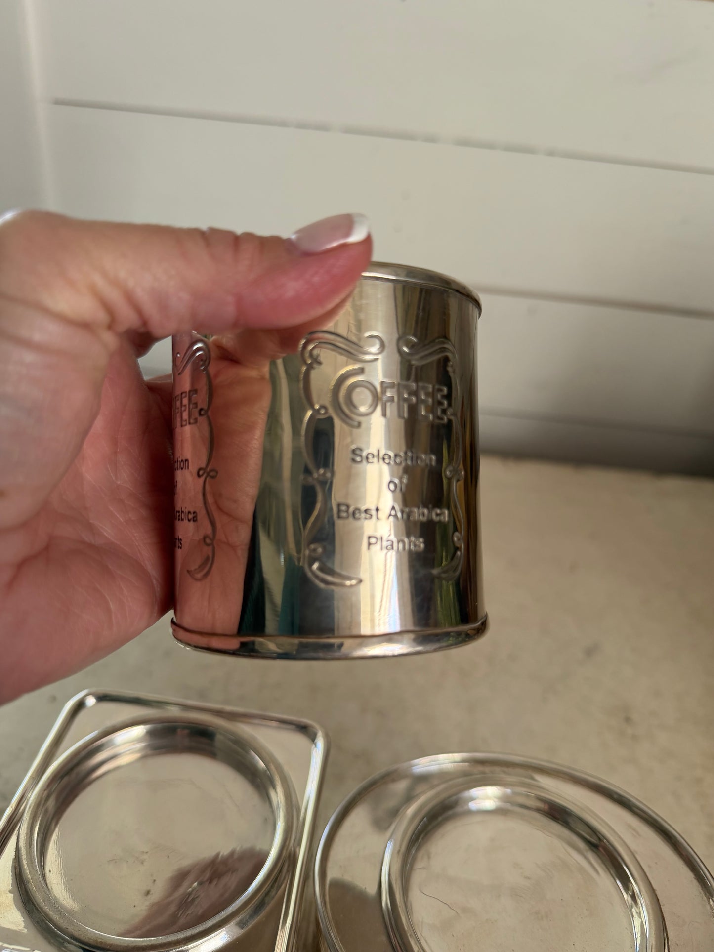 Sheffield style silver plate canister sold individually – Jami Ray Vintage