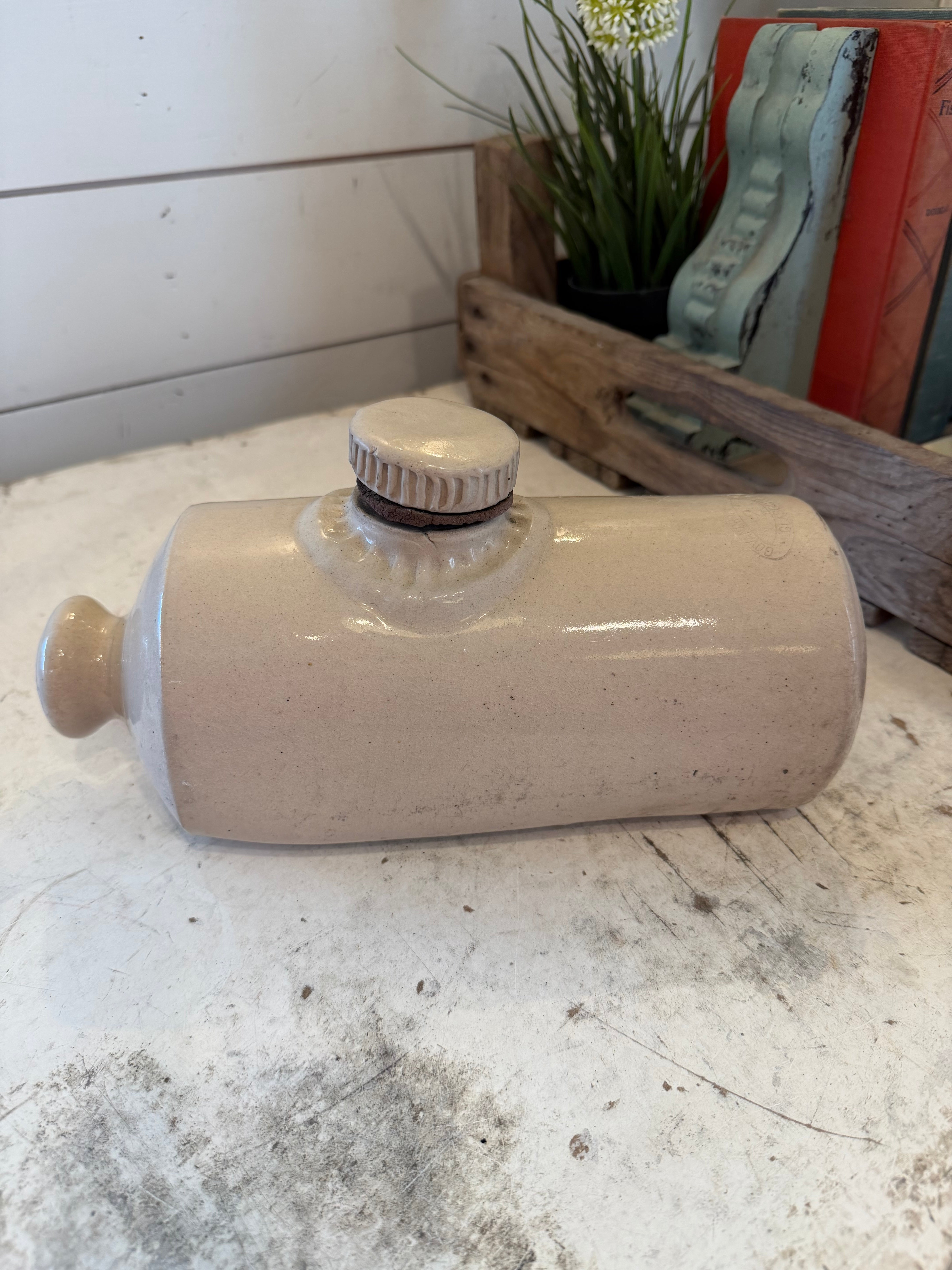 Antique stoneware foot warmer – Jami Ray Vintage