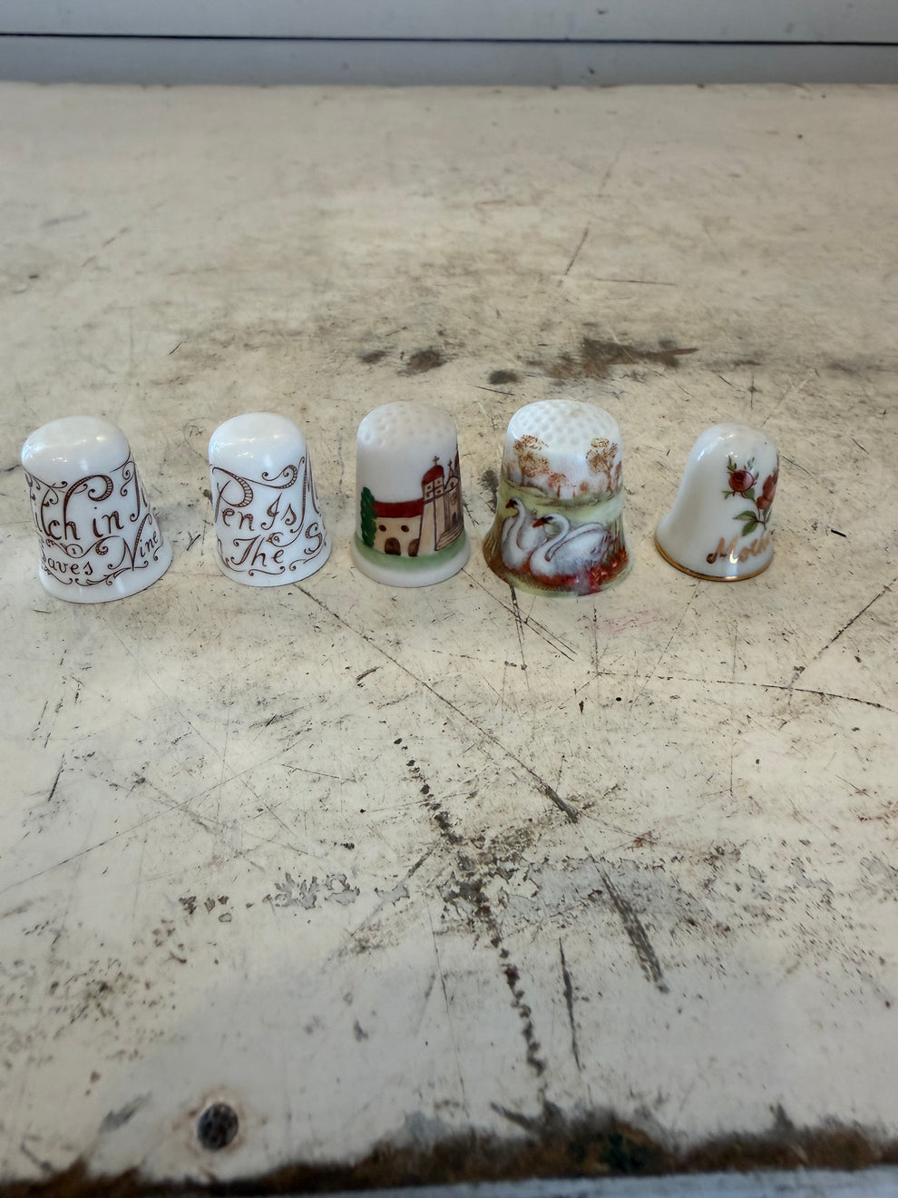 Assorted Ceramic thimbles sold individually – Jami Ray Vintage