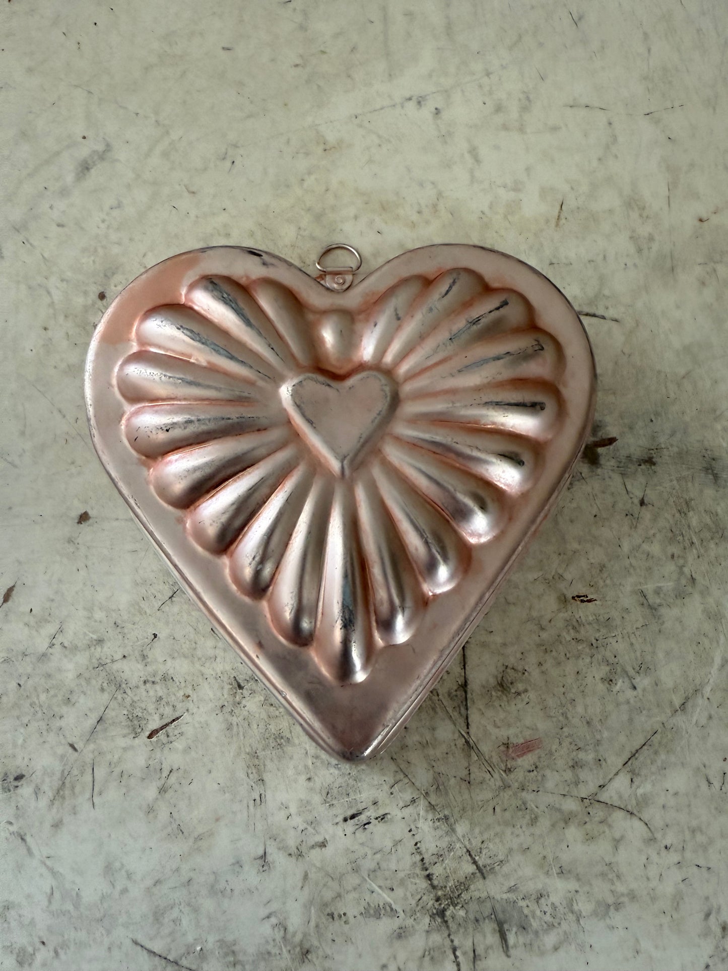 Faded copper color heart mold – Jami Ray Vintage