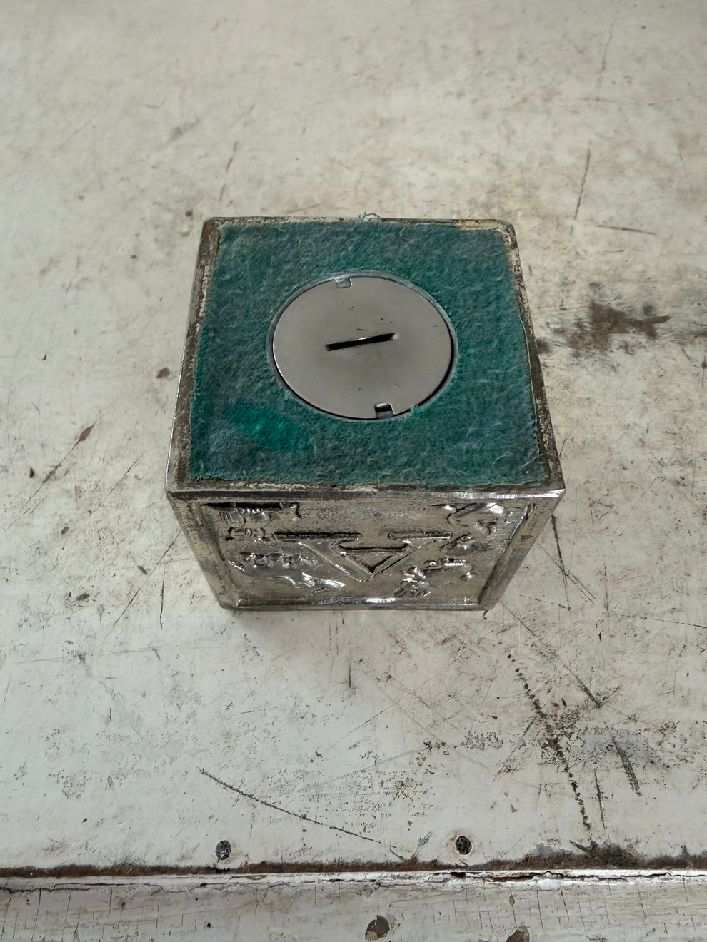 Vintage Raimond silver-plated metal alphabet block coin bank – Jami Ray ...