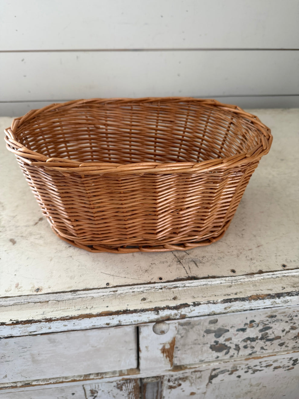 Oval Whicker Basket with Tall Sides - jacks pick – Jami Ray Vintage