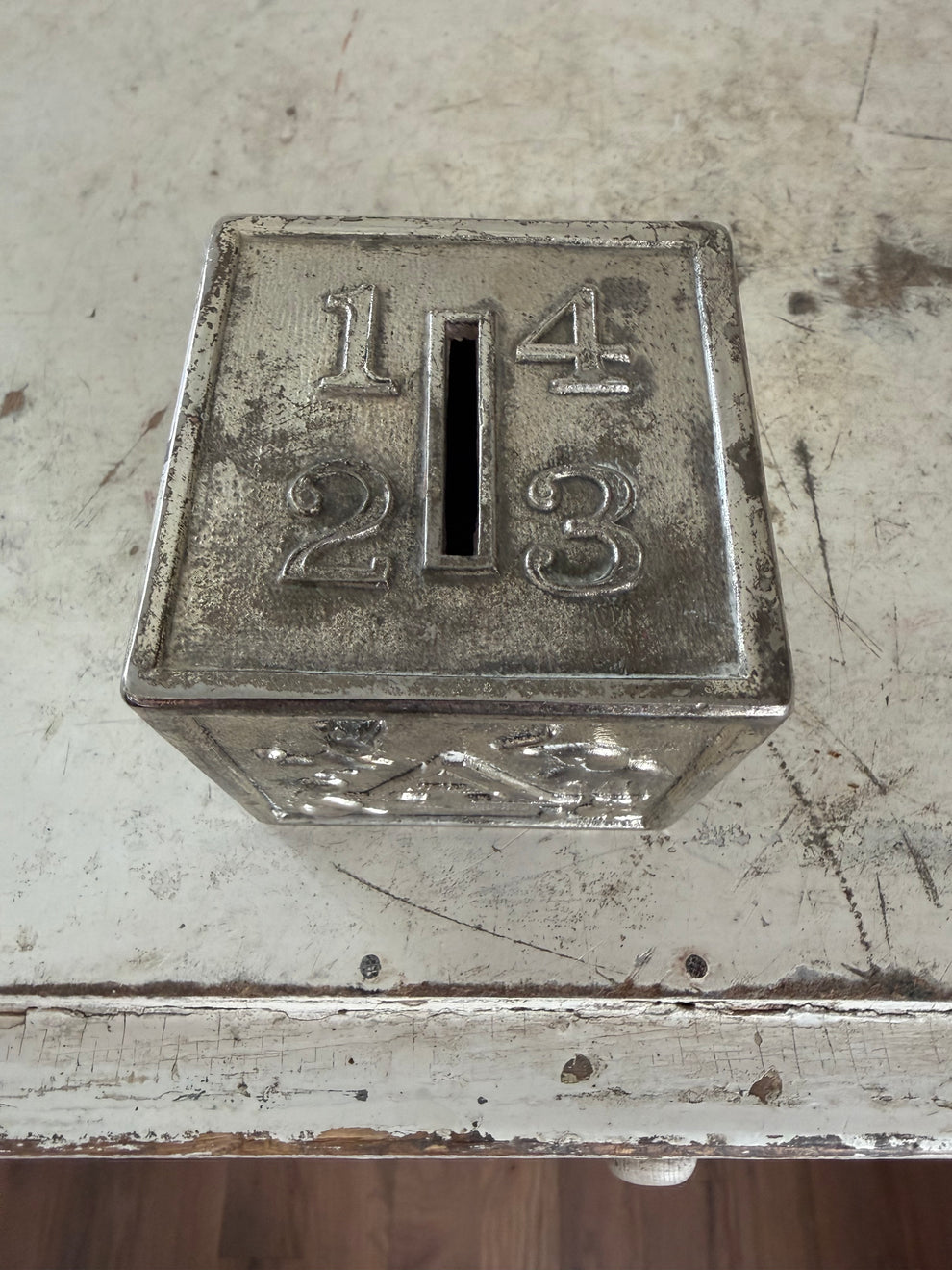 Vintage Raimond silver-plated metal alphabet block coin bank – Jami Ray ...