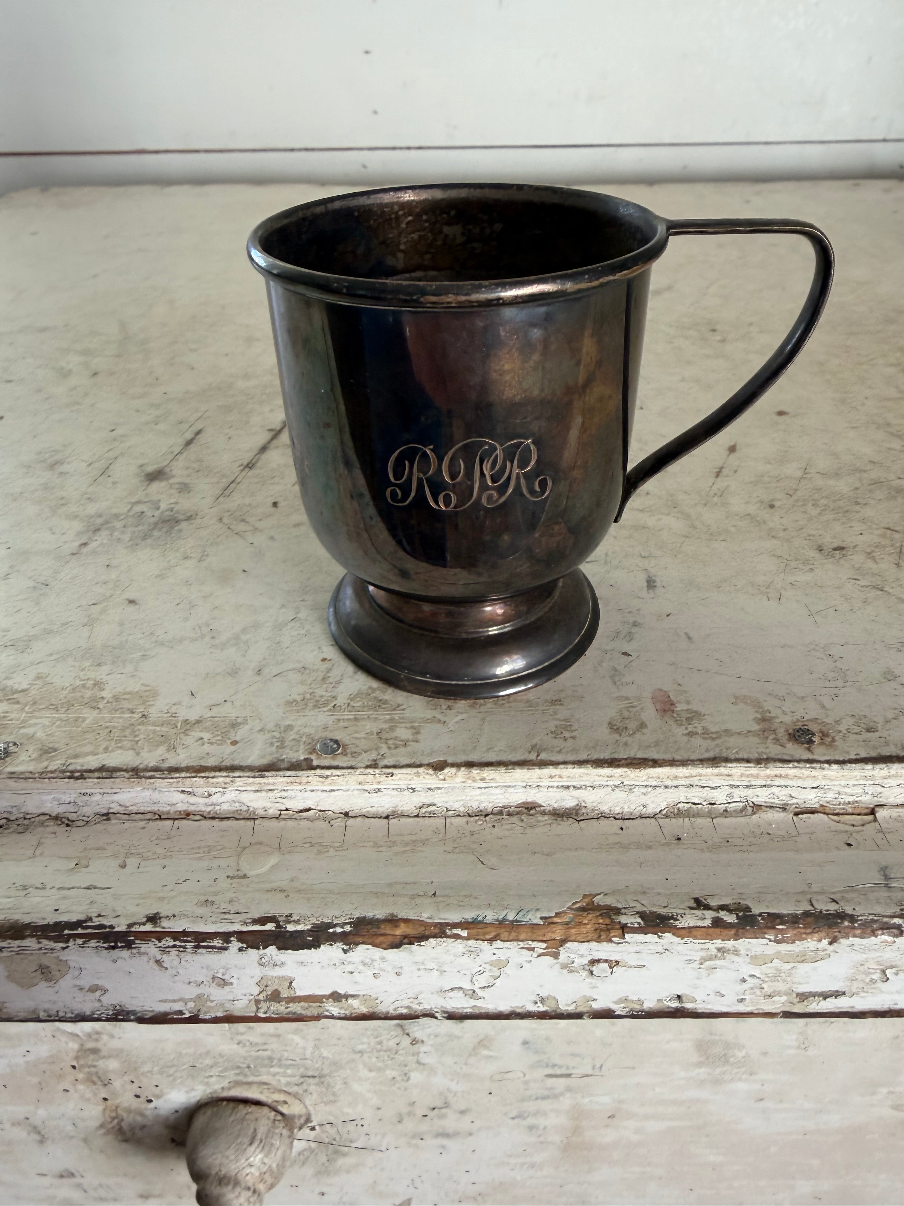 Vintage Silver Plated Christening cup Engraved RTR – Jami Ray Vintage