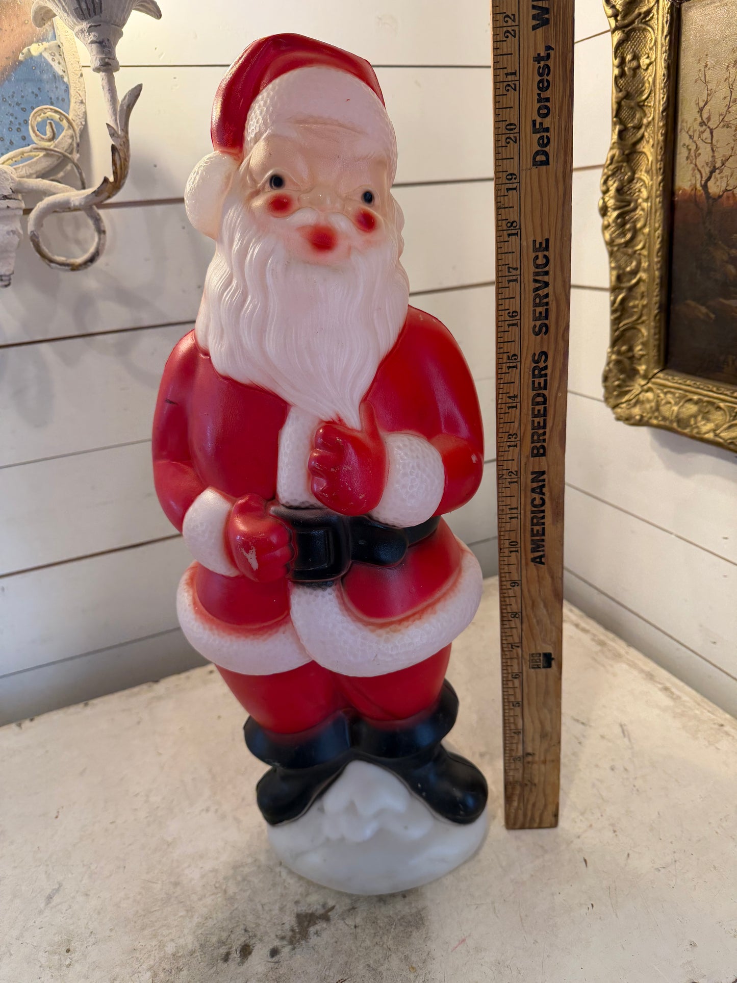 Vintage Santa Claus blow mold, missing light - 22” – Jami Ray Vintage