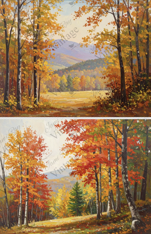 Fall Scenes | JRV Medium Rice Paper – Jami Ray Vintage