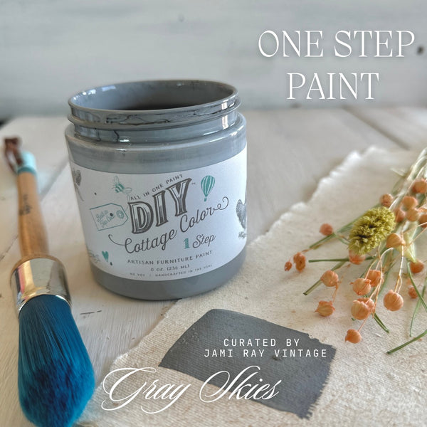 DIY Paint Co. Cottage Color Paint Gray Skies Pint Water Based All In ...