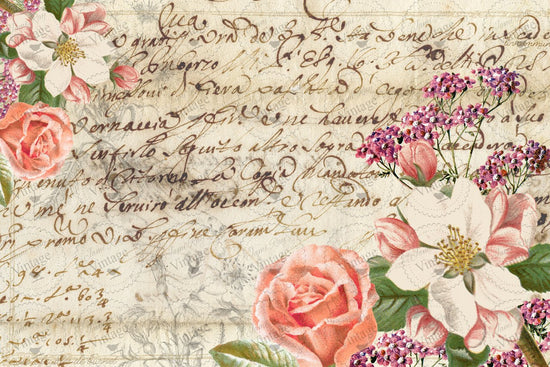 La Mamie Floral 18 pound paper made for Decoupage, Tissue Paper 18x20 ...